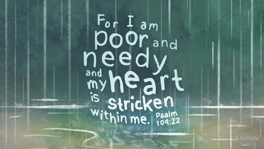 Psalm 109:22 #VOTD [+ Memorization Tutorial Video]